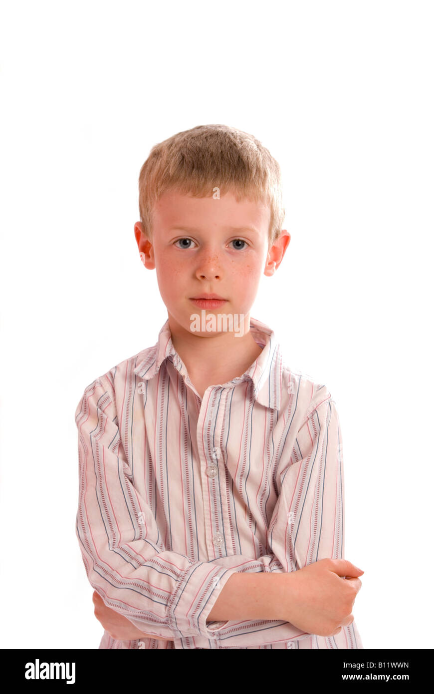 nervous young boy Stock Photo - Alamy
