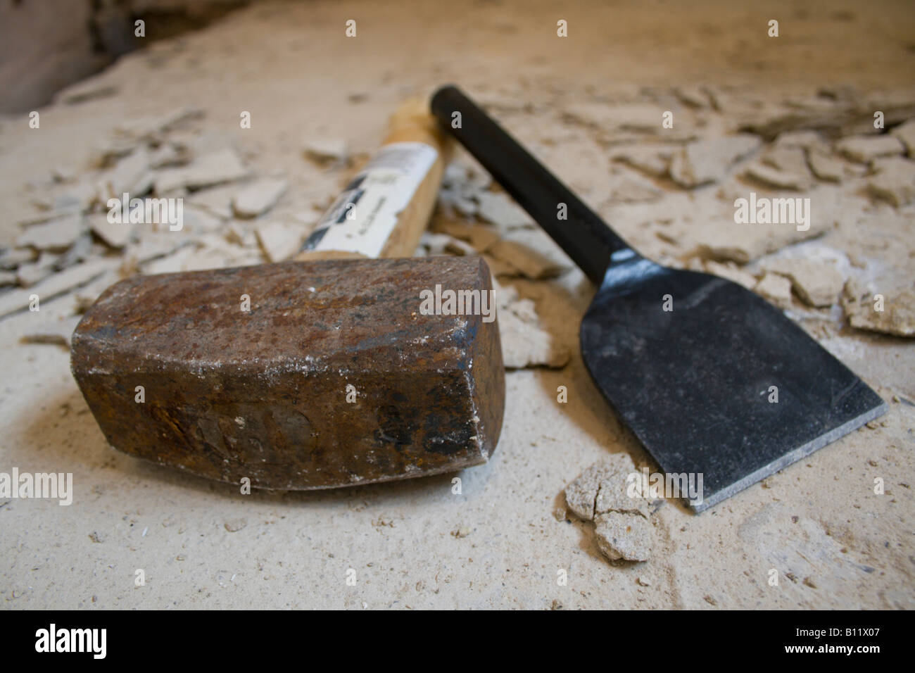 Tools laying on the floor Stock Photo - Alamy