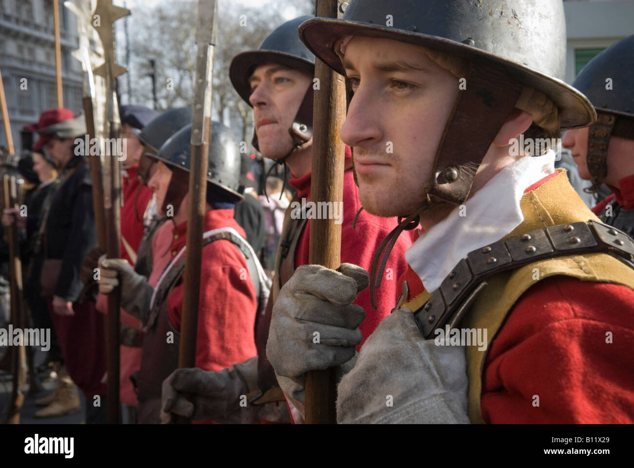The Kings Army of The English Civil War Society commemorate the ...
