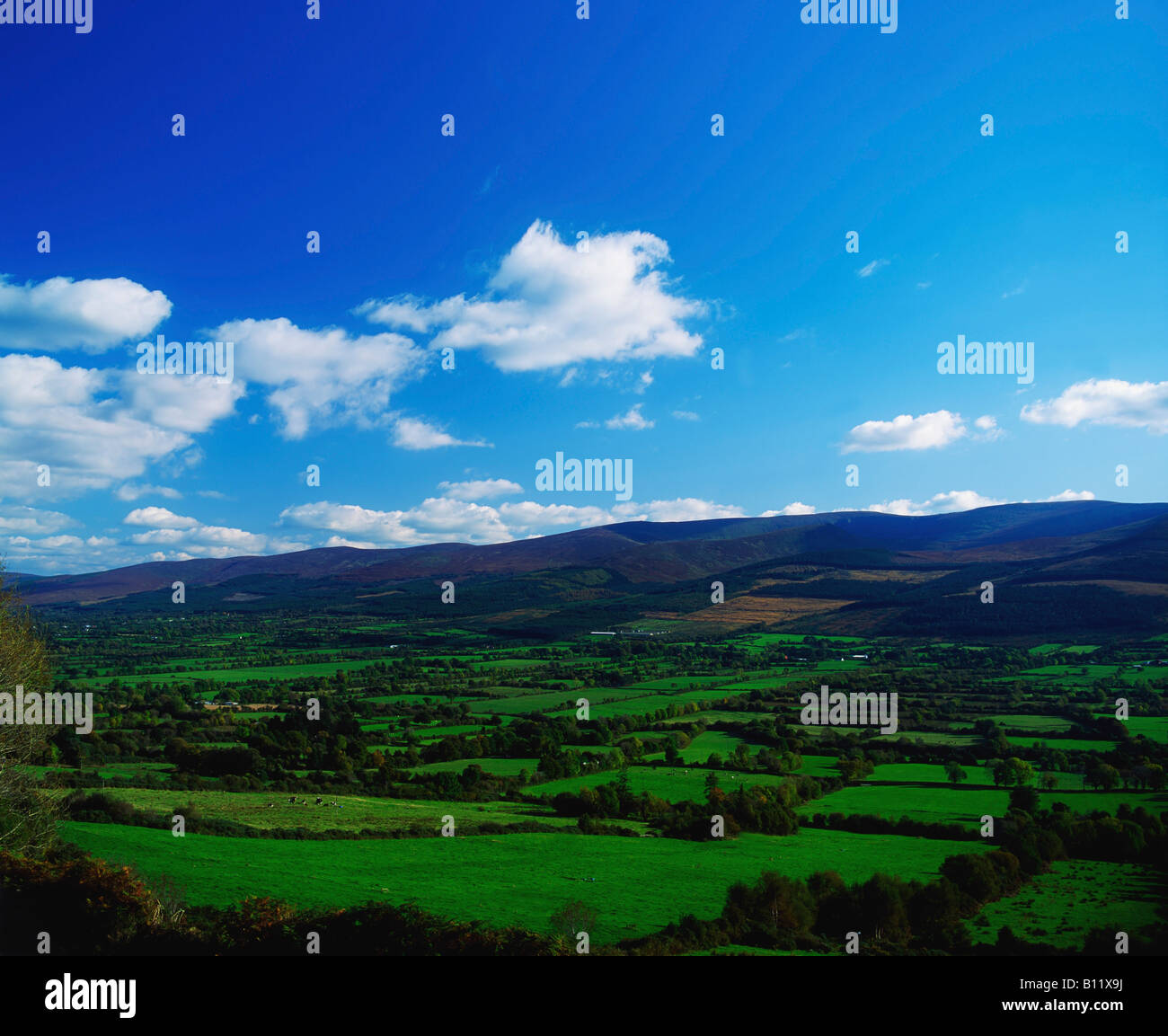 Glen of Aherlow and the Galtee Mountains, Co Tipperary, Ireland Stock ...