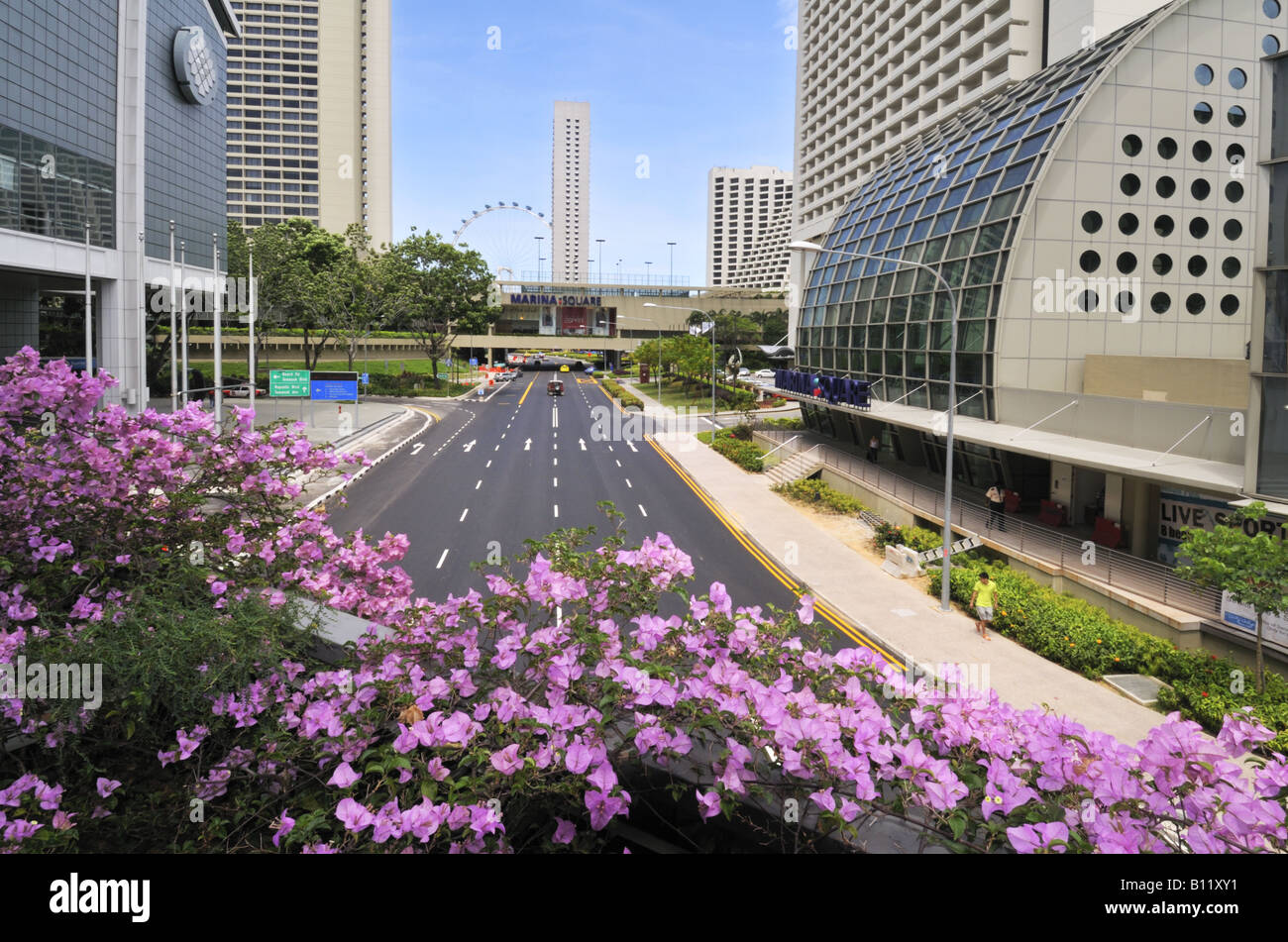 Raffles Boulevard Marina Bay Singapore Stock Photo - Alamy