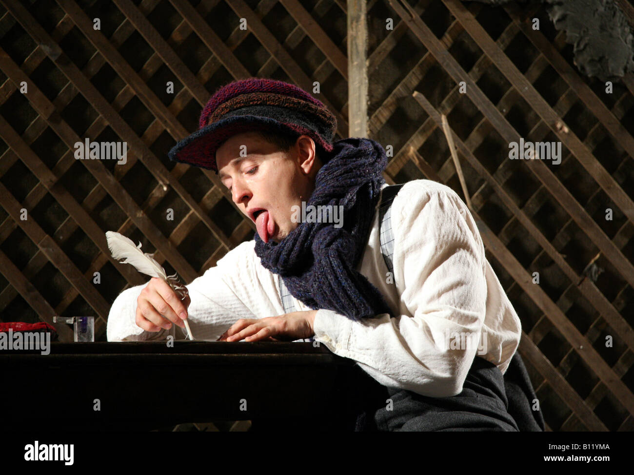 Russian actor Sergei Bezrukov performs with Oleg Tabakov Theatre Stock ...