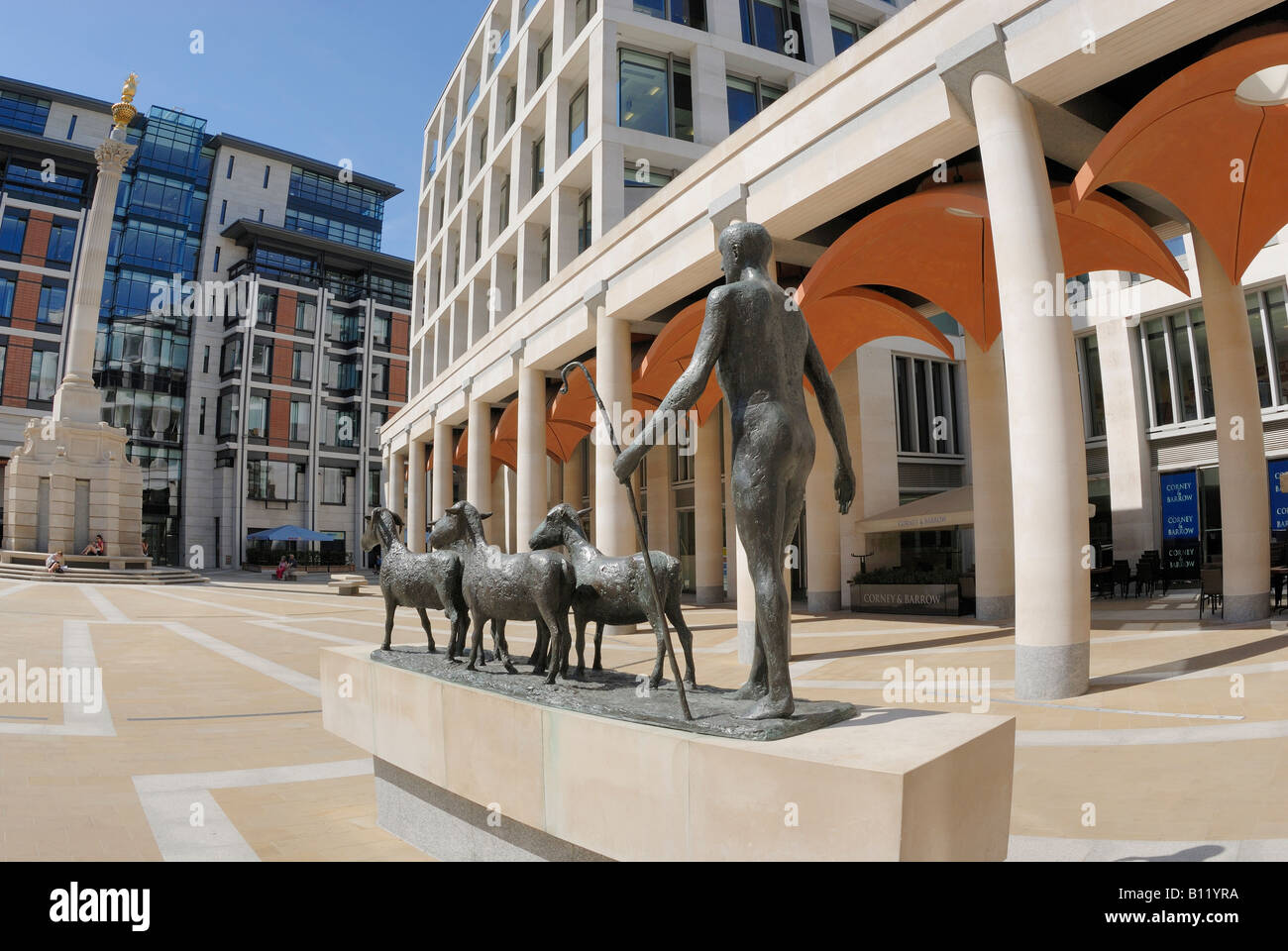 The new London Stock Exchange and Paternoster Square with Elizabeth ...