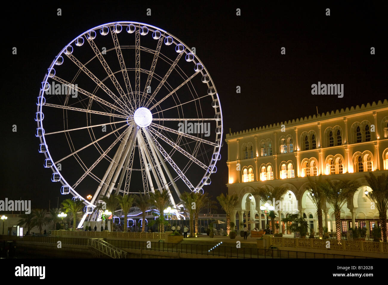 'Eye of the Emirates' Ferris Wheel attraction is part of Qanat Al Qasba ...