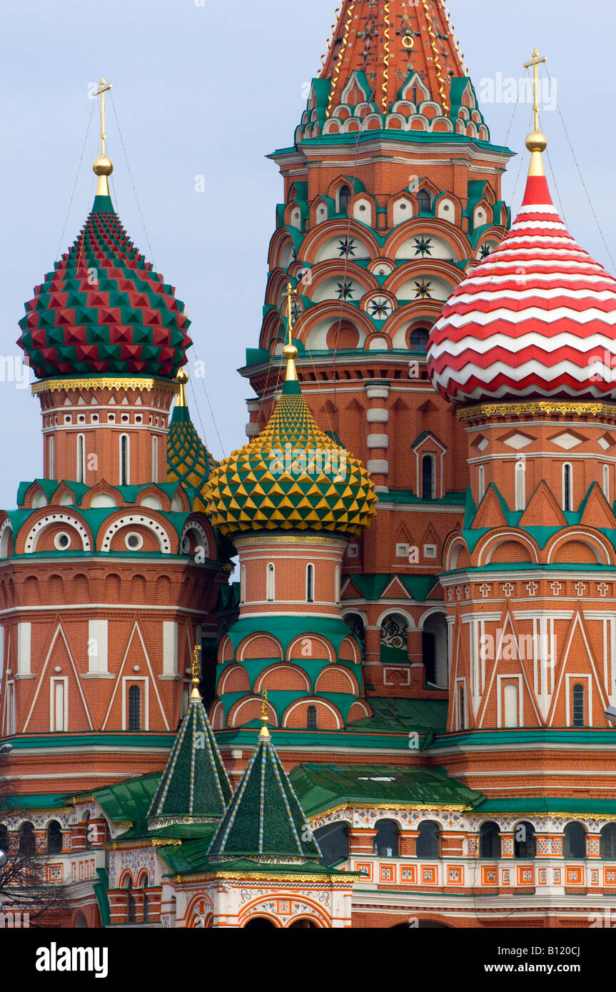St Basils Cathedral Red Square Moscow Russian Federation Stock Photo ...