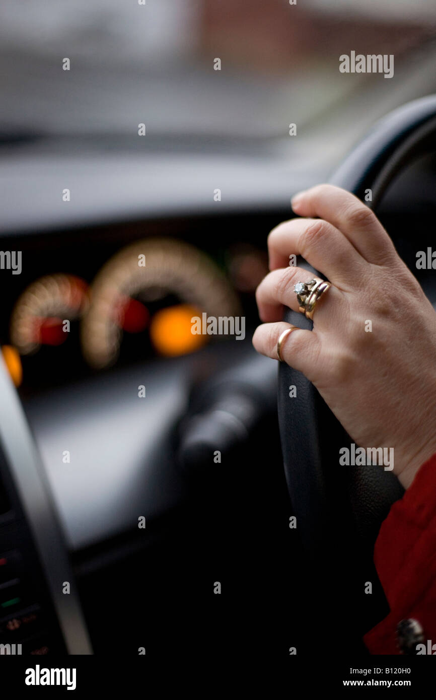 Lady driver V Stock Photo - Alamy