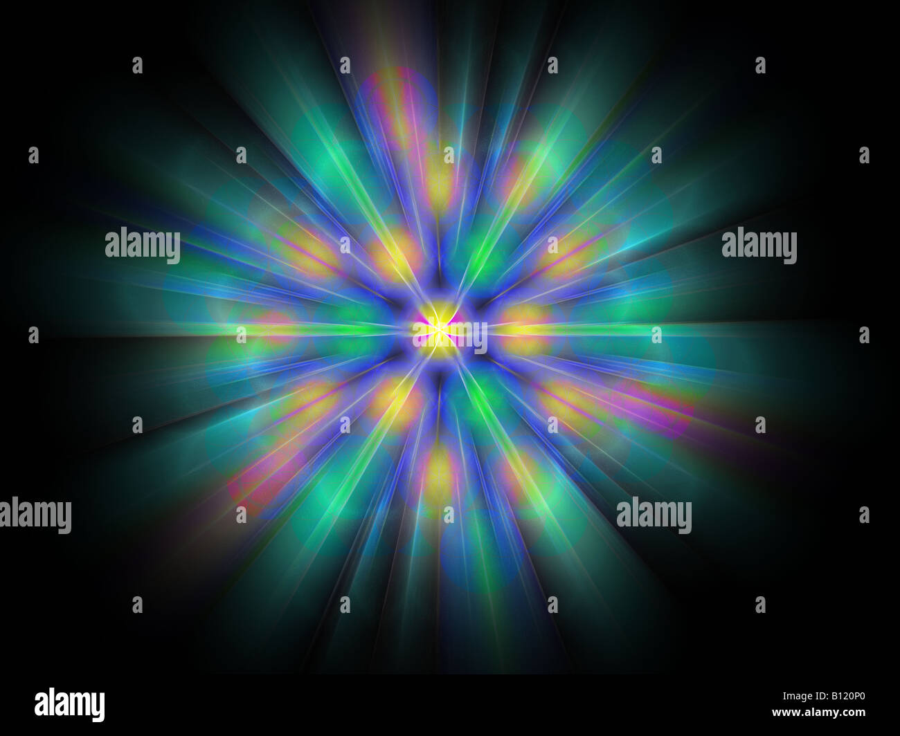 The Flower of Life radiating outward Stock Photo - Alamy