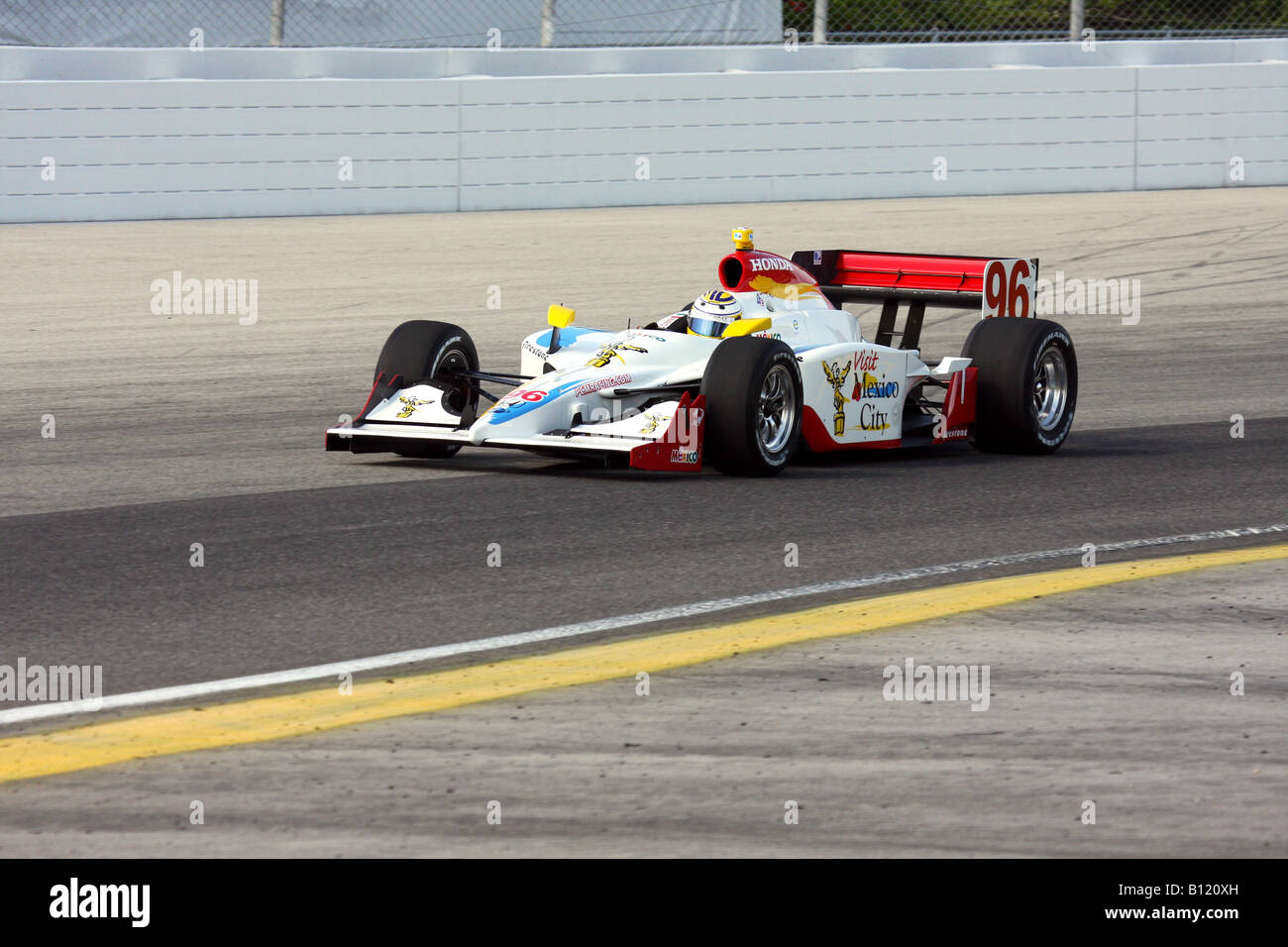 IndyCar Series Milwaukee Mile 2008 Mario Dominguez Stock Photo - Alamy