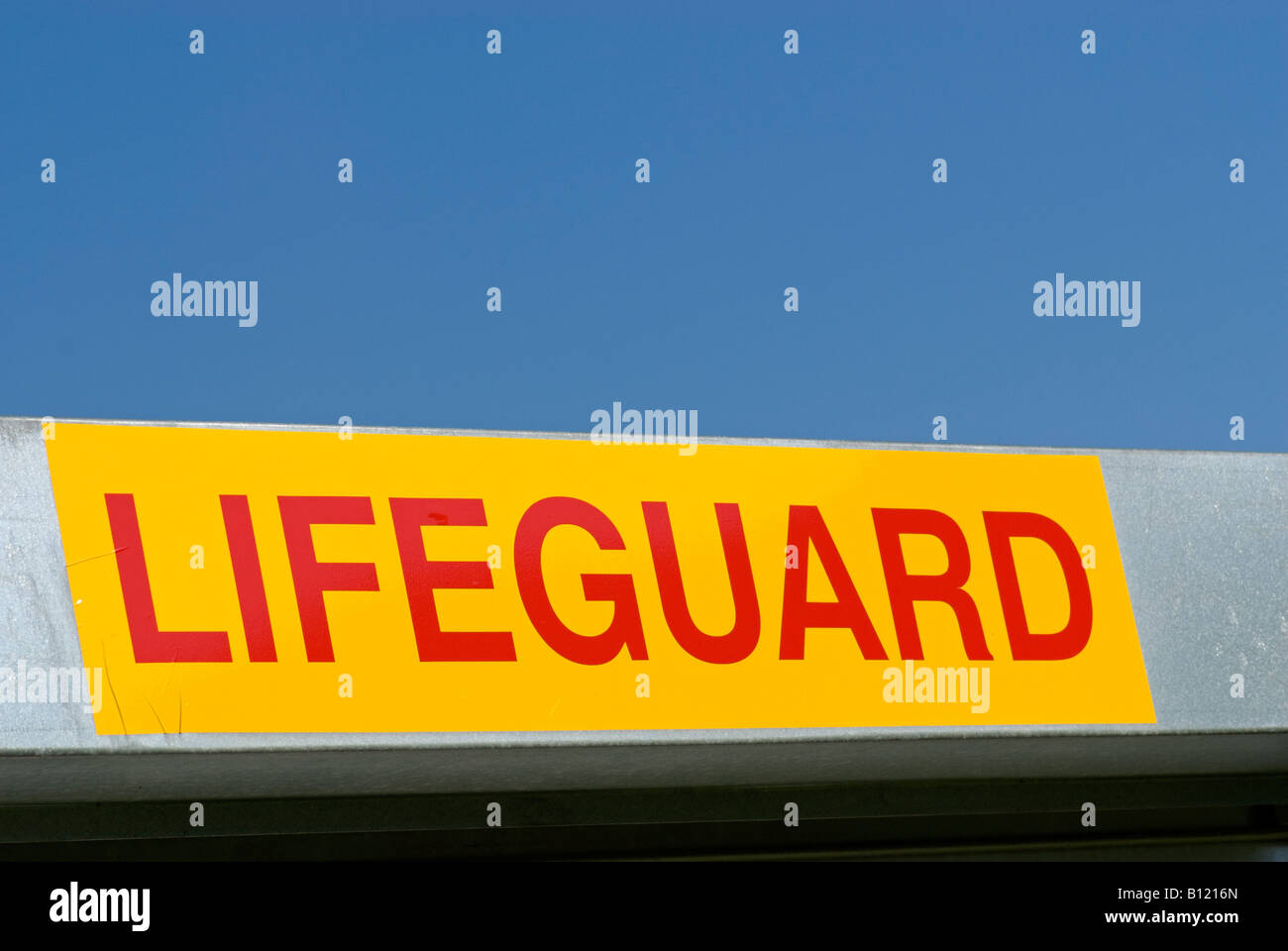 Lifeguard sign, Achill Island, County Mayo, Ireland Stock Photo - Alamy