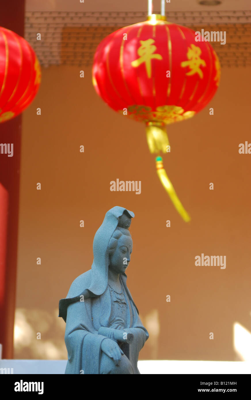 Guan Yin Stone Statue Stock Photo - Alamy