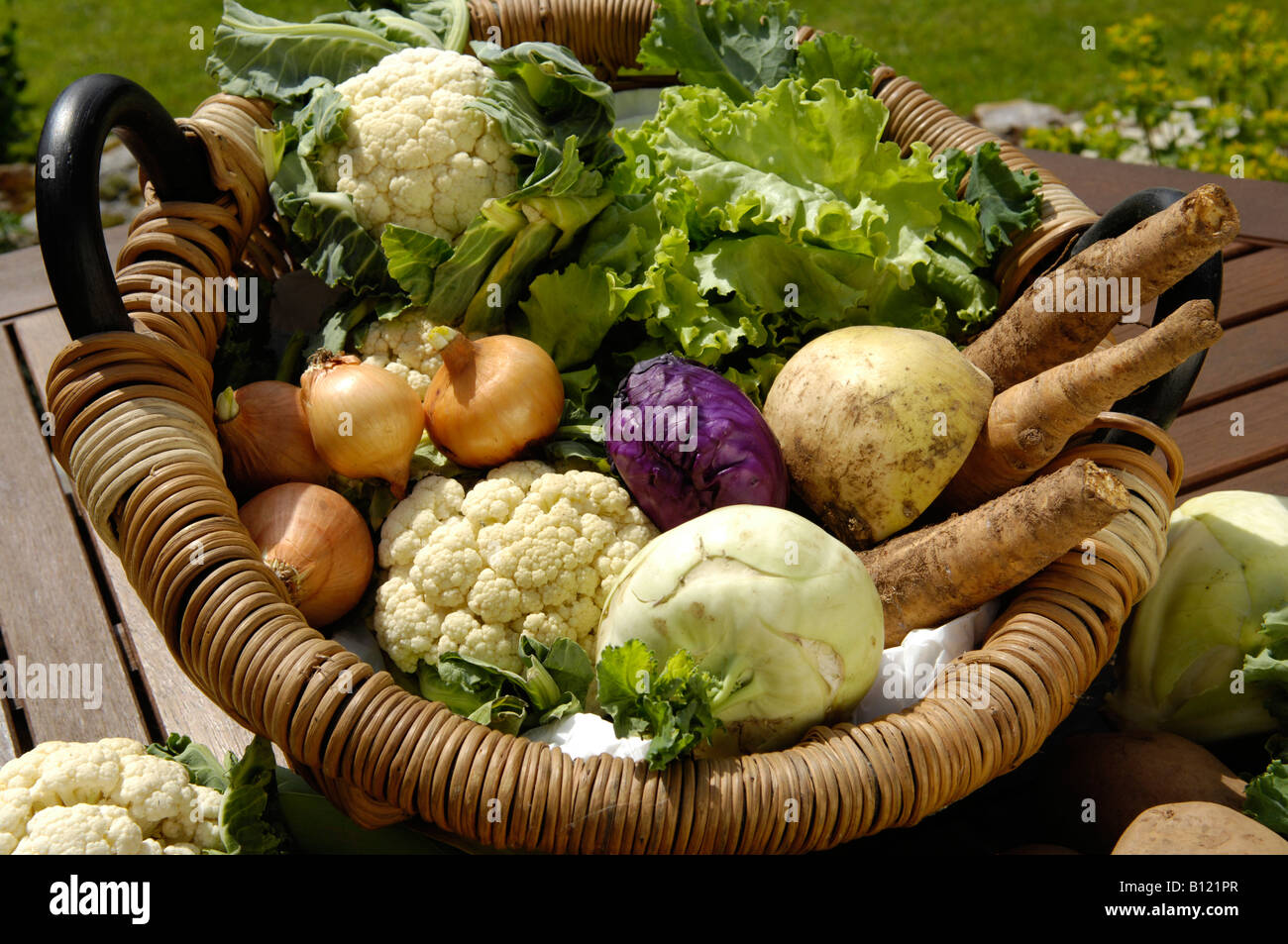 Display of home grown vegetables England UK Stock Photo - Alamy