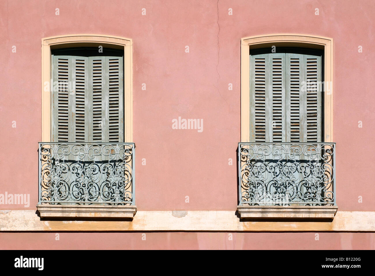 Beautiful French shutters Stock Photo - Alamy
