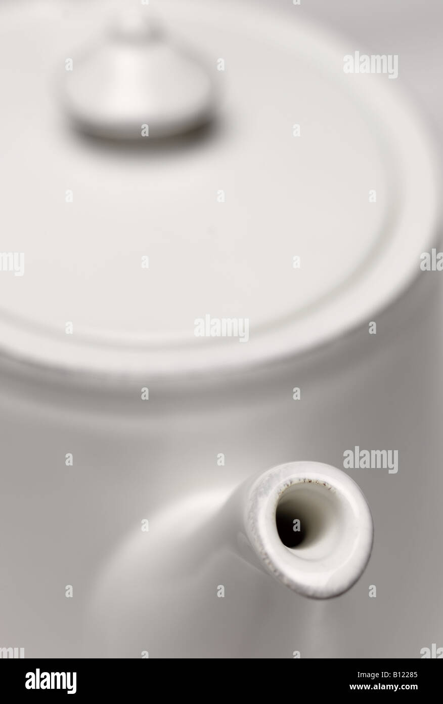 White teapot spout Stock Photo - Alamy