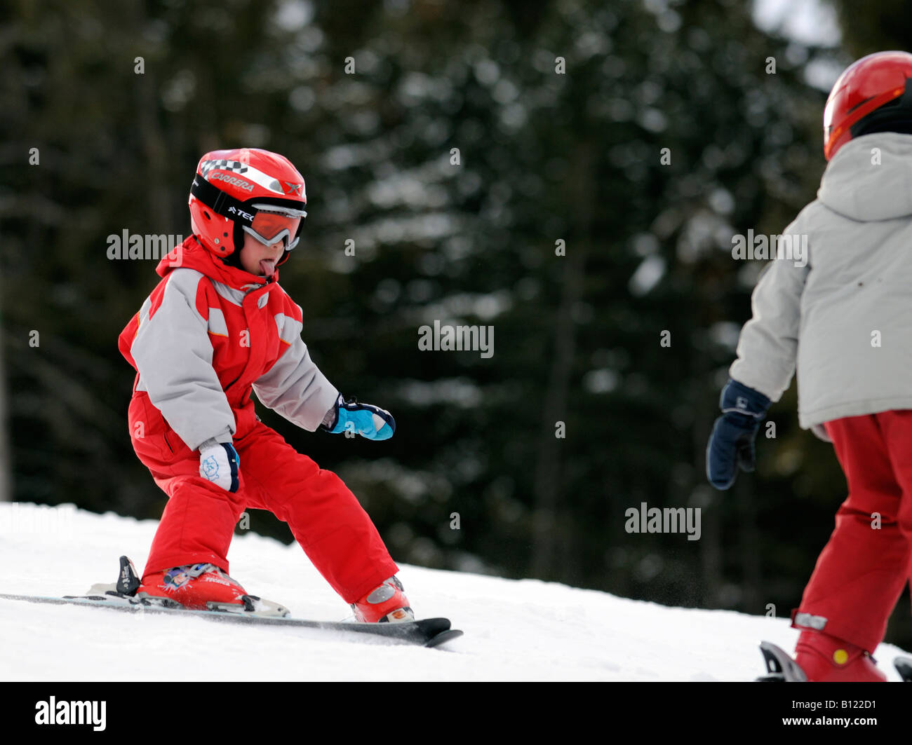 Little skier ski resort hi-res stock photography and images - Alamy