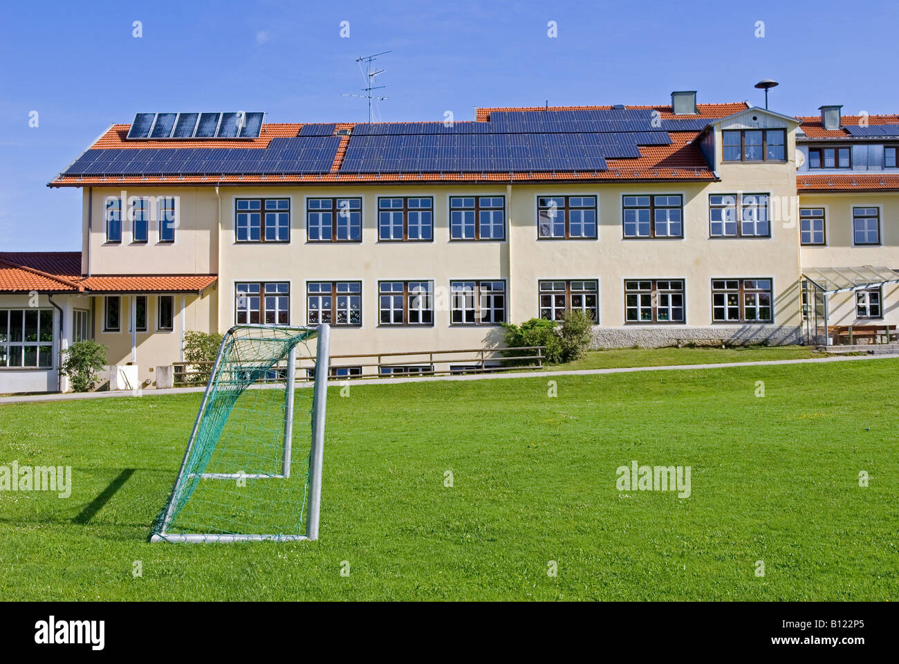Photovoltaics school roof hi-res stock photography and images - Alamy