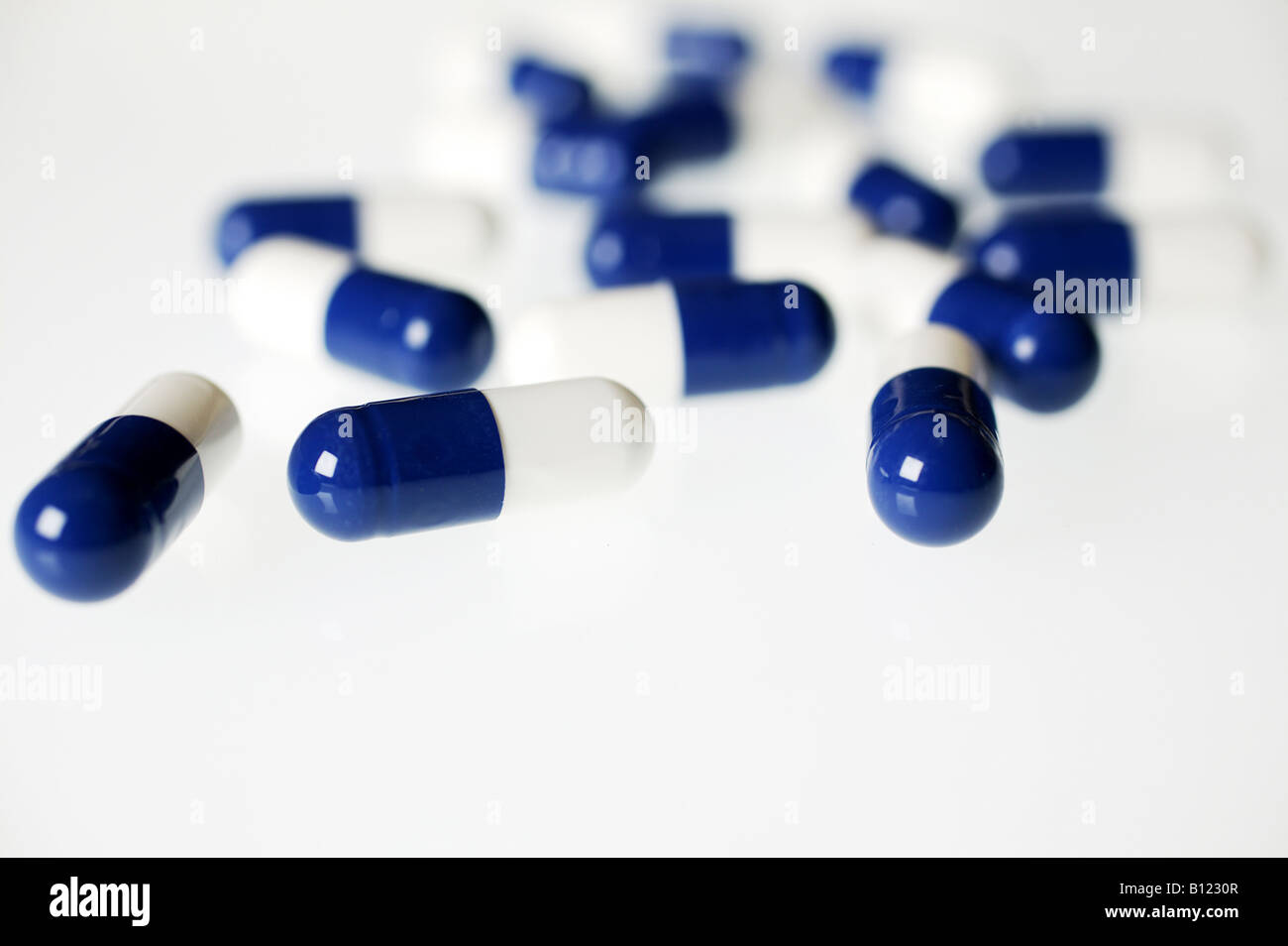 Close up of pharmaceutical drugs on white background Stock Photo - Alamy