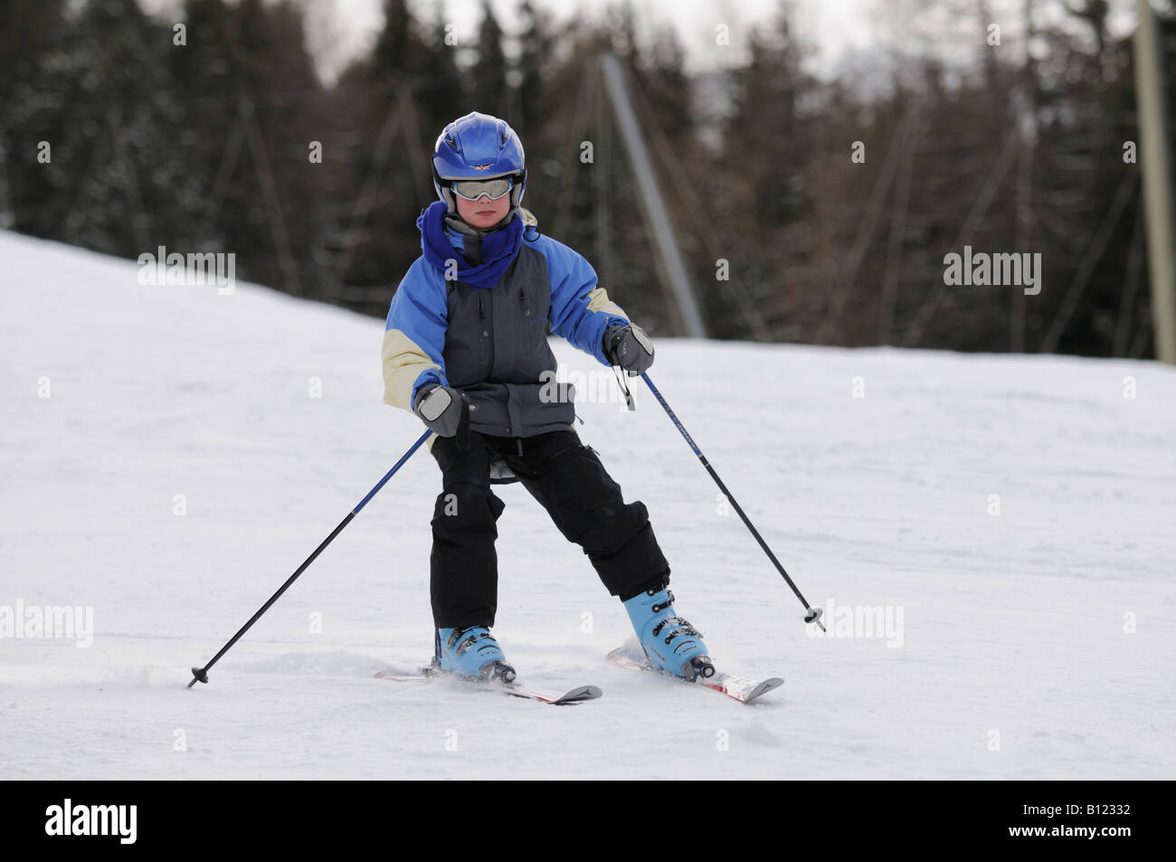 Little skier ski resort hi-res stock photography and images - Alamy