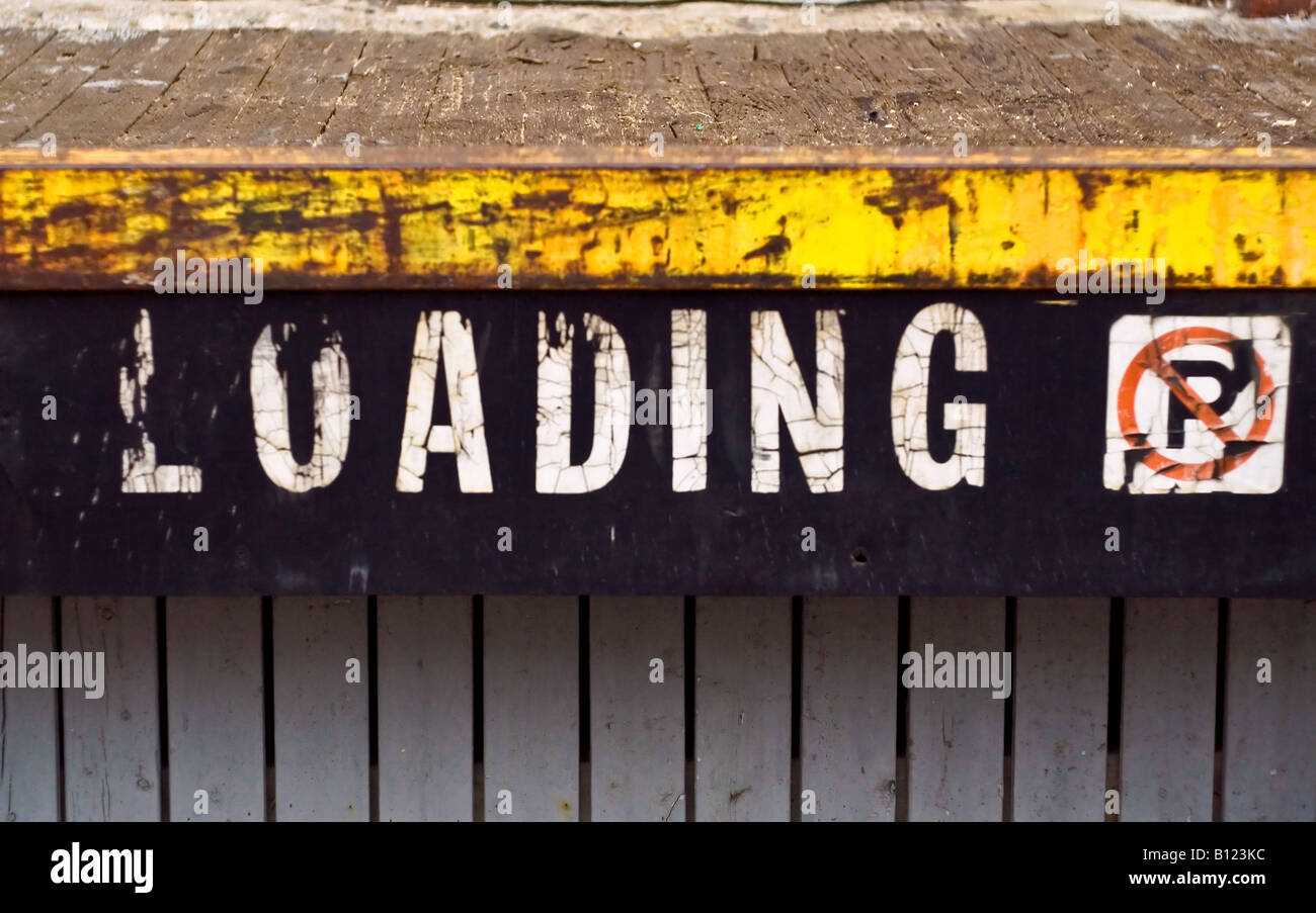 Loading dock - old and rusty Stock Photo - Alamy