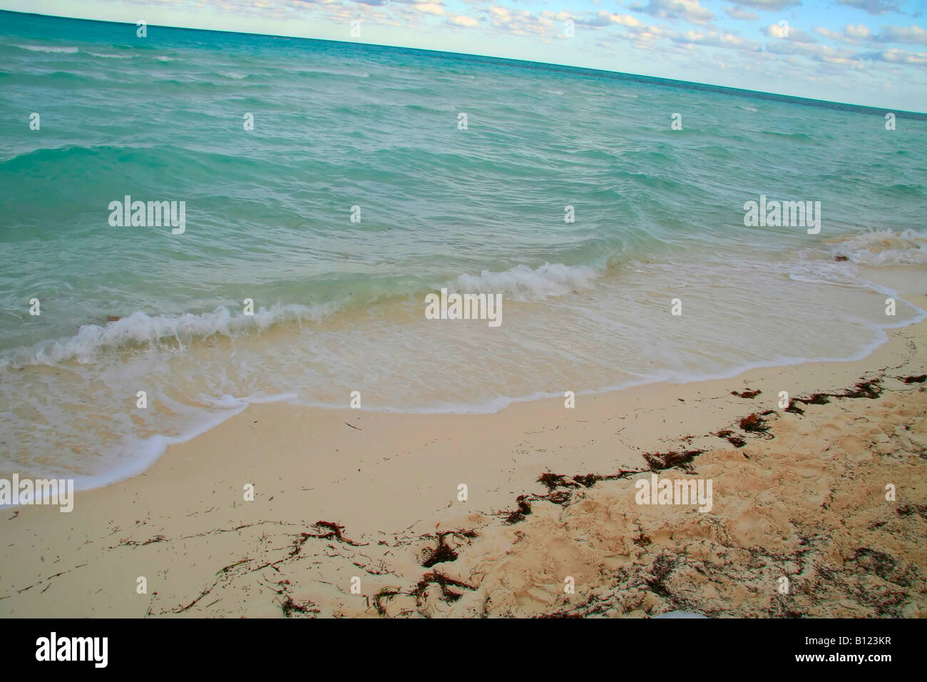 Tropical beach sand waves tropical Cuba Stock Photo - Alamy