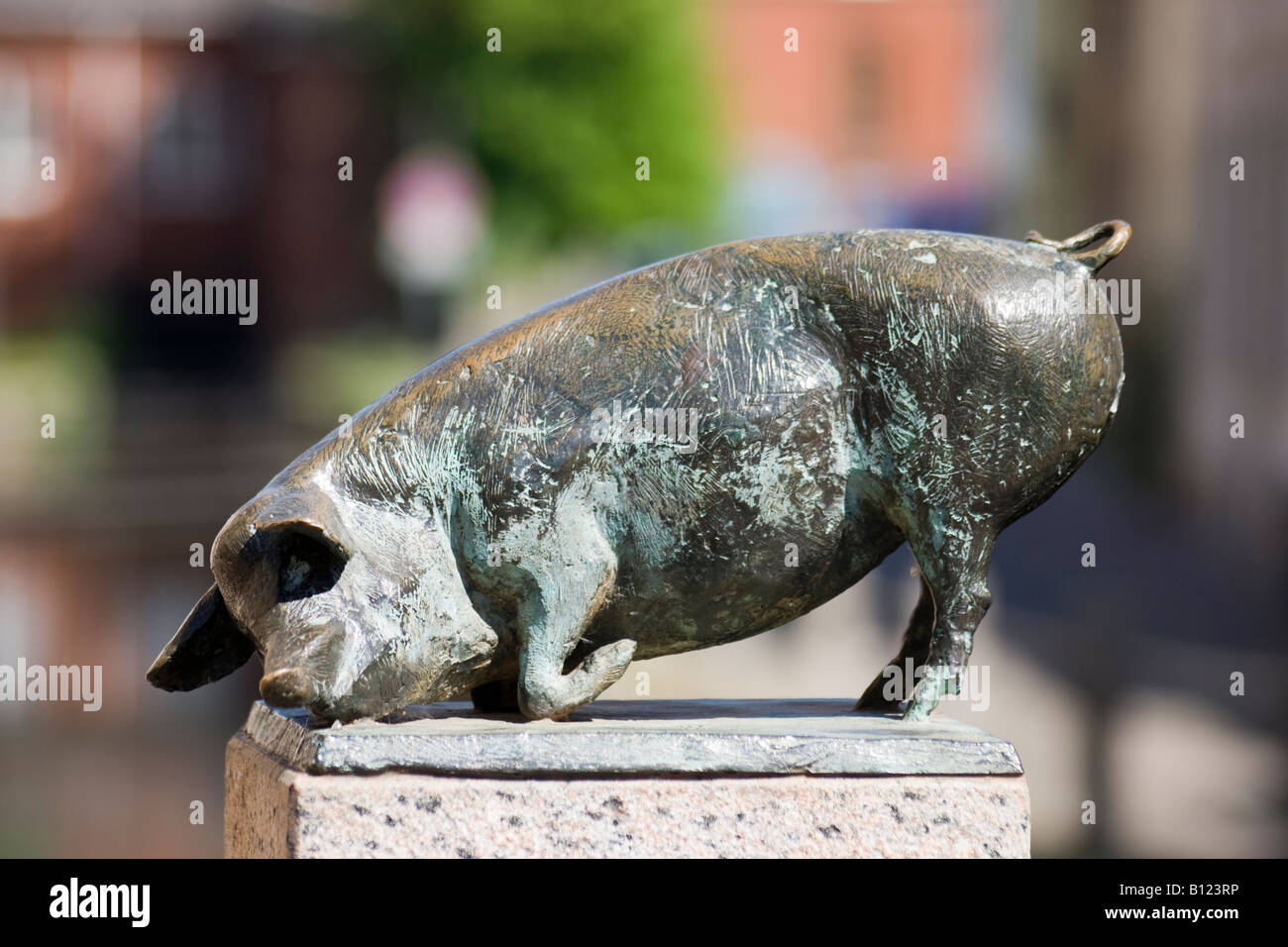 Bridge Schweinsbrücke street Frische Grube Wismar Hanse town city ...