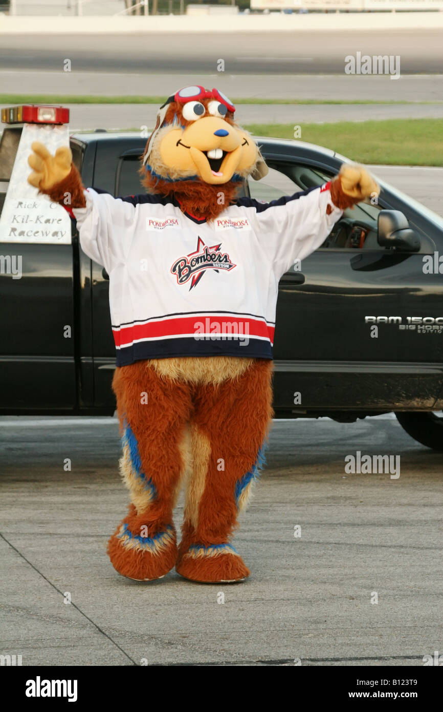 Bucky the Flying Squirrel Dayton Bombers Mascot Appears at Kil-Kare ...