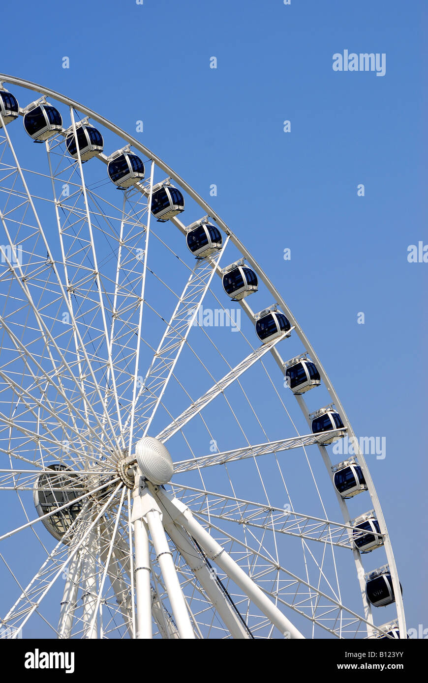 Ferris wheel in amusement park Stock Photo - Alamy