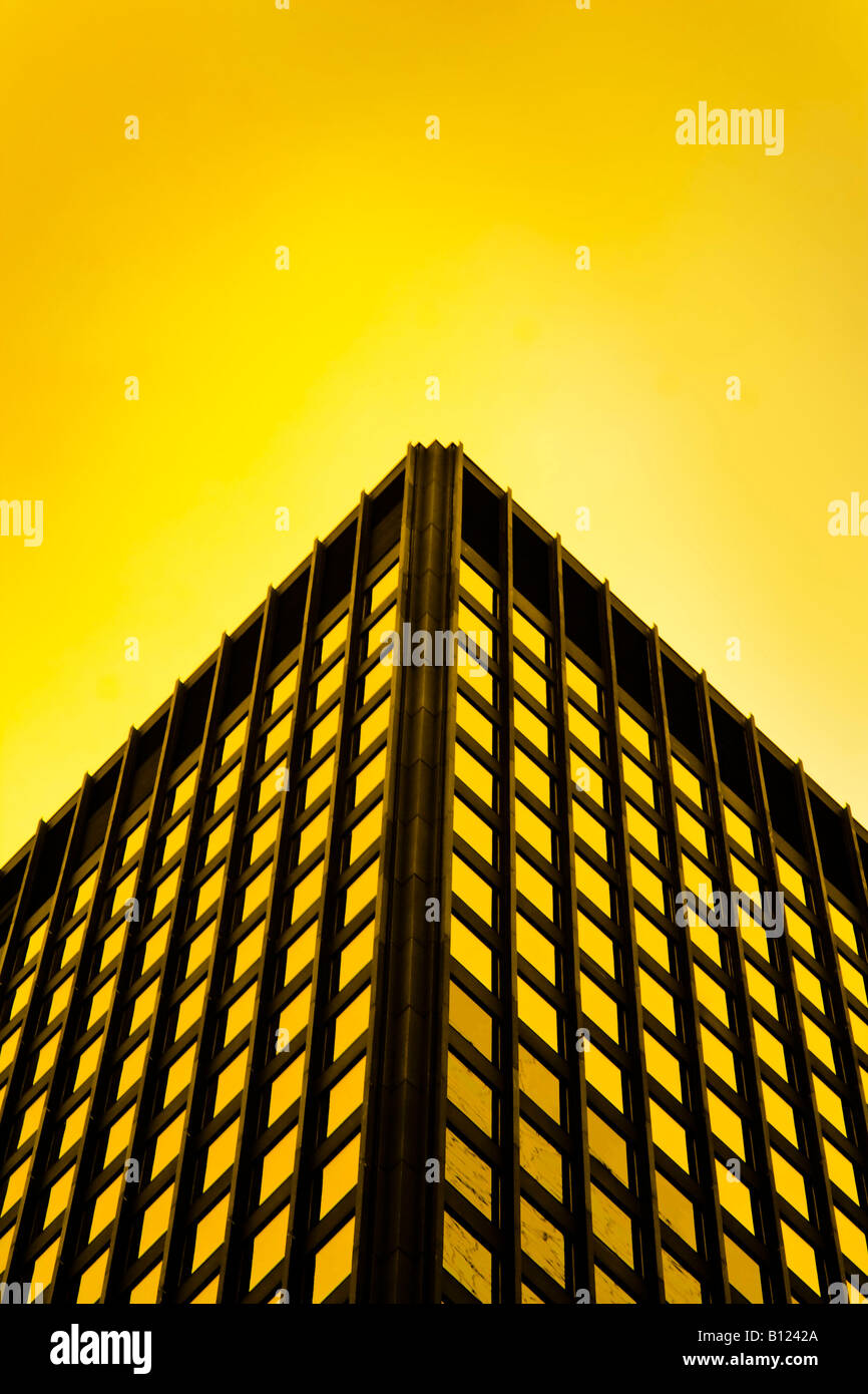 Office buildings downtown financial district large banks Stock Photo ...