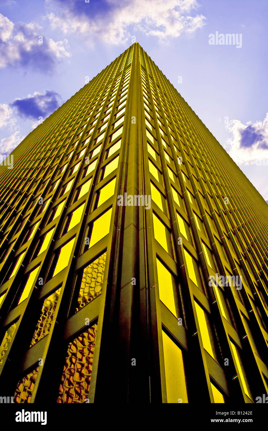 Office buildings downtown financial district large banks Stock Photo ...