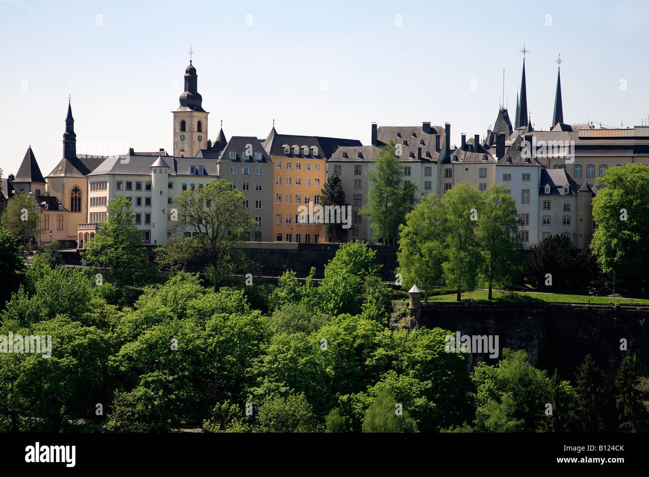 Luxembourg skyline general panoramic view Stock Photo - Alamy