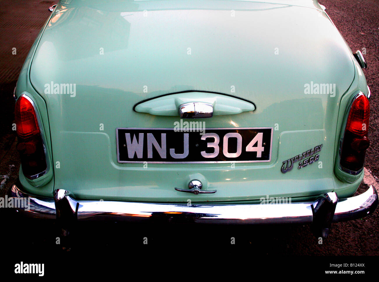 Rear view of Wolseley 1500 classic British car of 1960s Stock Photo - Alamy