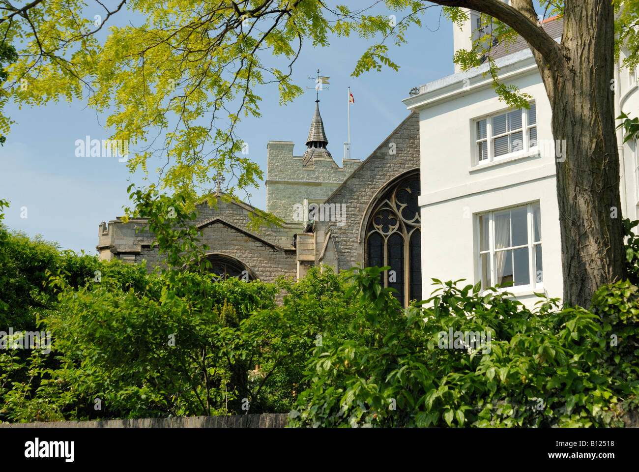 St Nicholas church, Chiswick Riverside, London Stock Photo - Alamy