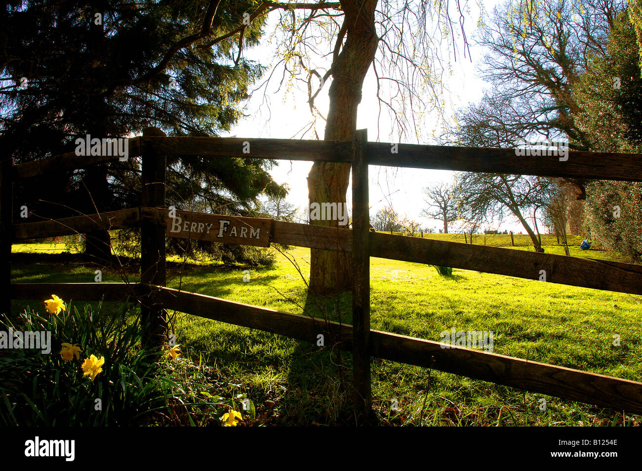 Picturesque Berry Lane Farm Stock Photo - Alamy