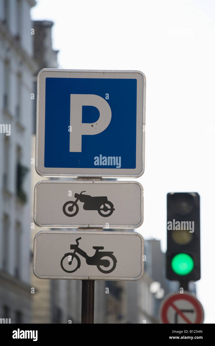 Sign in Paris France Stock Photo - Alamy