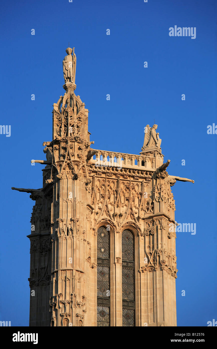 France Paris Tour Saint Jacques Stock Photo - Alamy