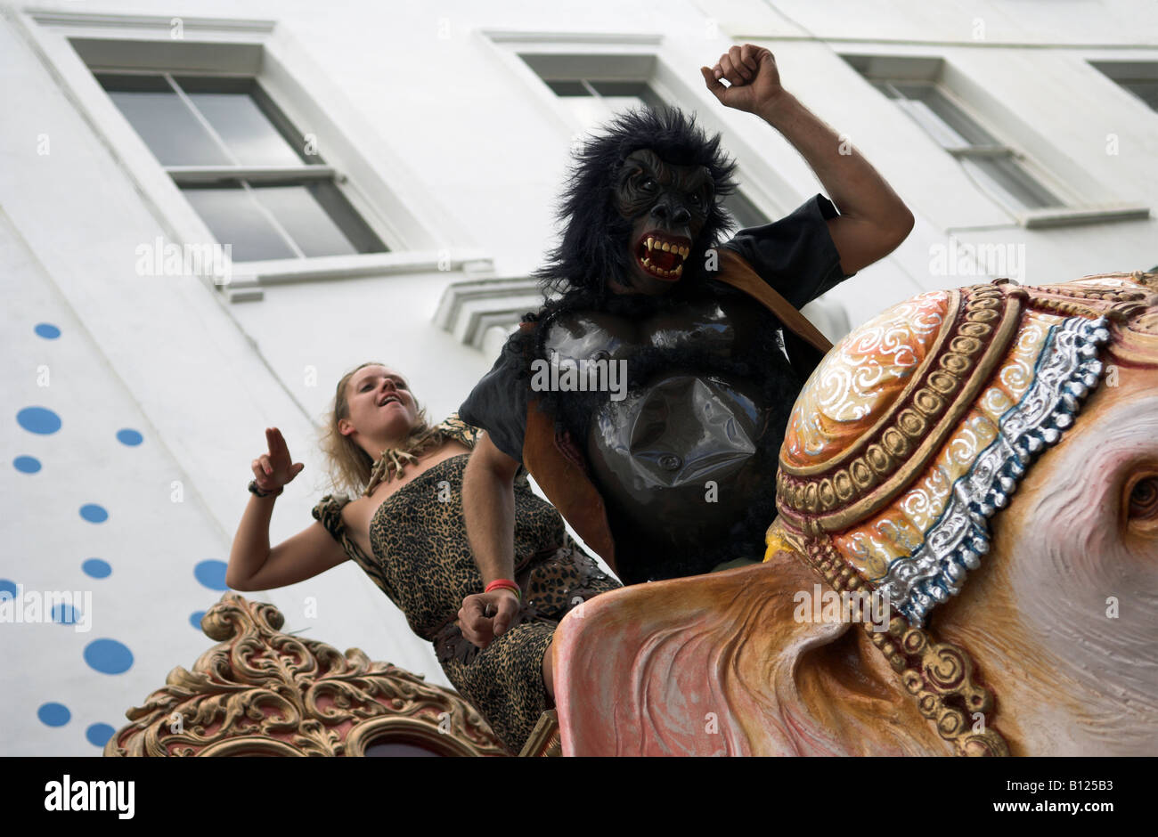 Revellers at the Notting Hill Carnival, London Stock Photo - Alamy