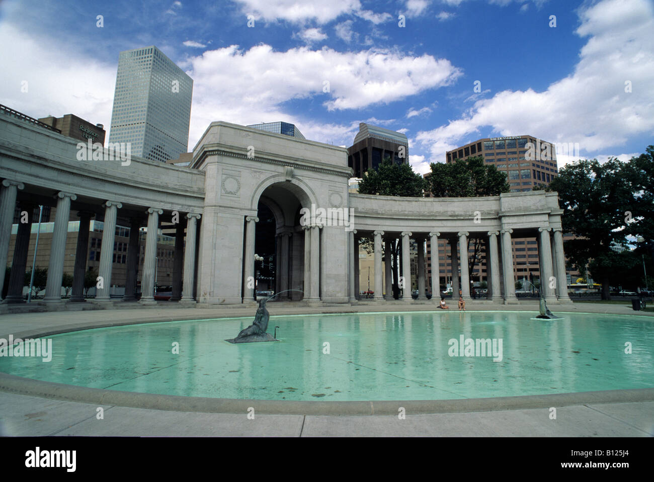Denver Fountain pool, Denver, Colorado Stock Photo - Alamy