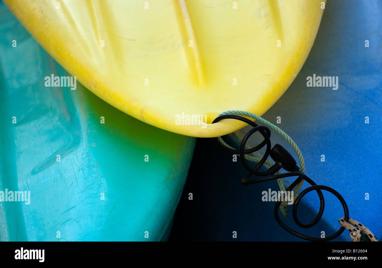 Three coloured surfboards Stock Photo - Alamy