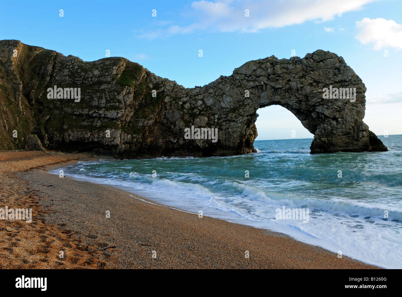 Durdle Door natural limestone arch Jurassic Coast World Heritage site ...