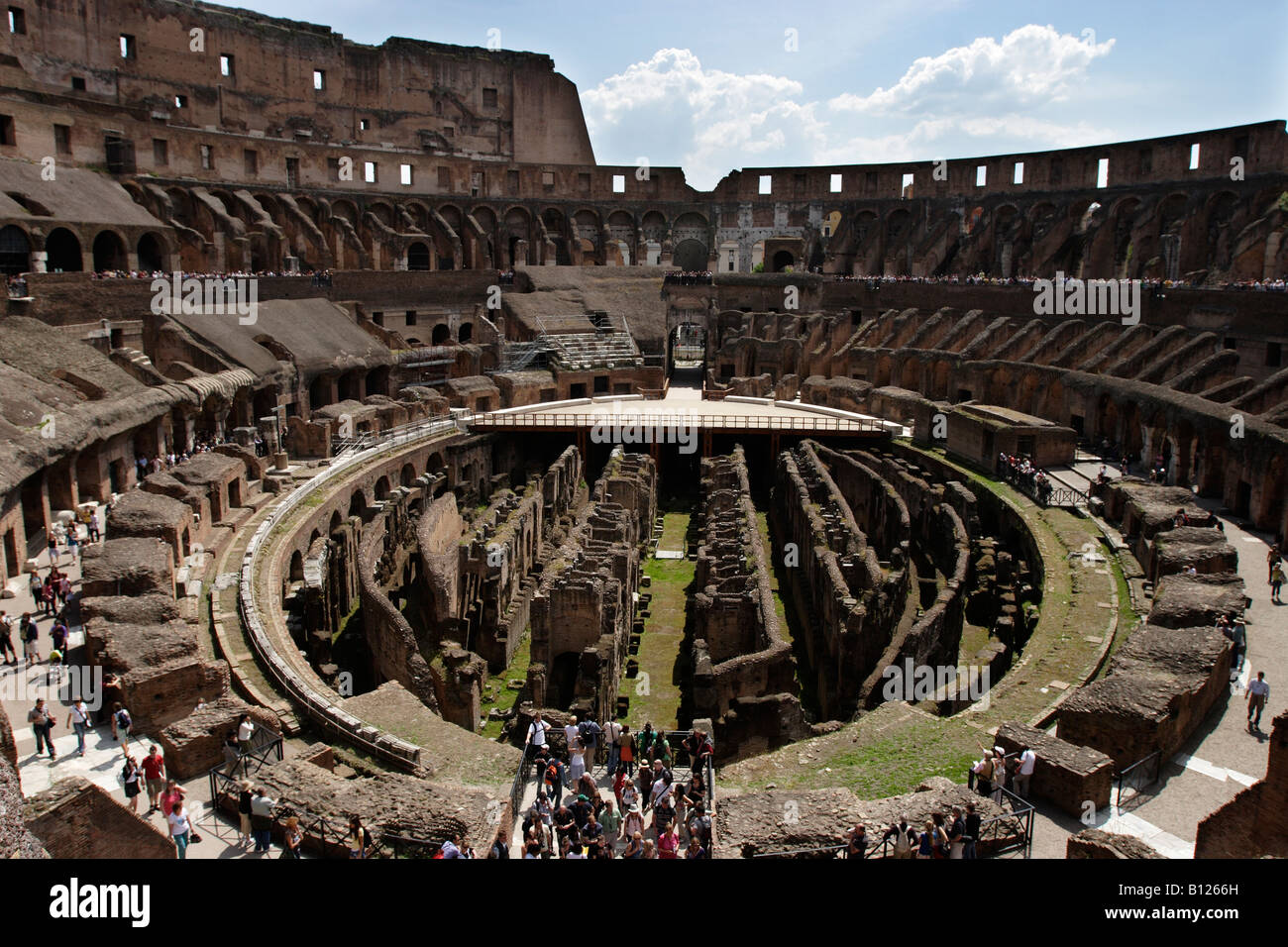 Inside the Roman Colosseo Stock Photo - Alamy