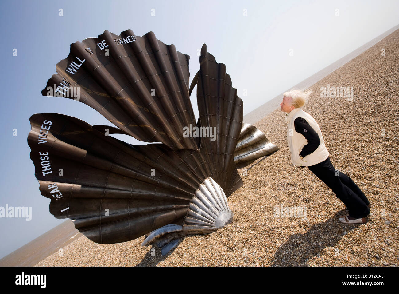 UK England Suffolk Aldeburgh artist Maggie Hamblings Benjamin Britten ...