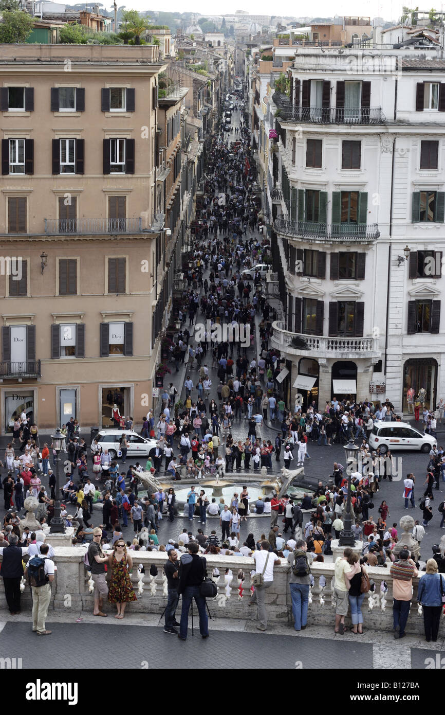 Spanish square crowd hi-res stock photography and images - Alamy