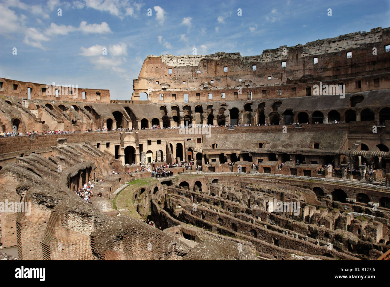 Inside the Colosseo Stock Photo - Alamy