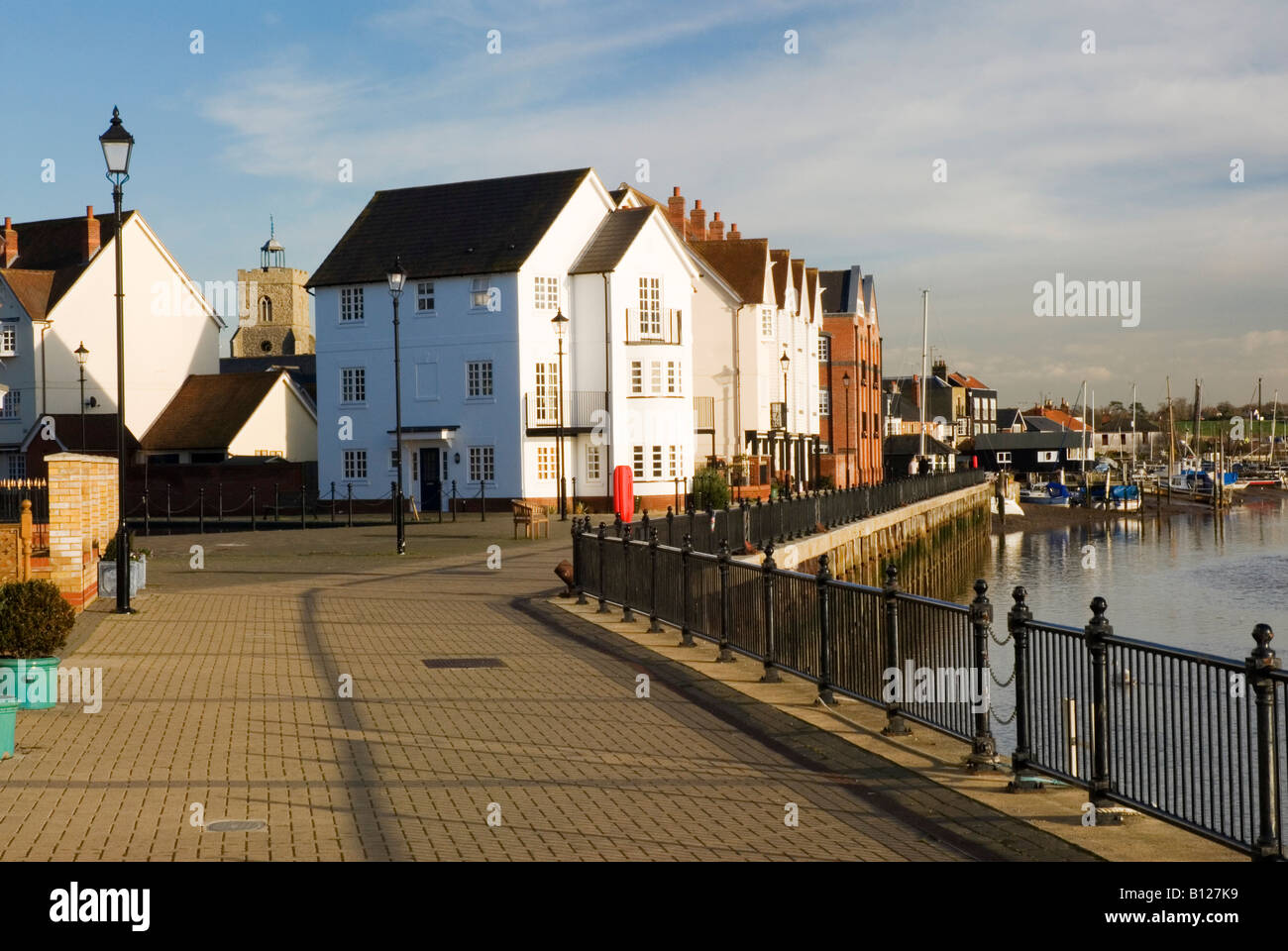 A bright winter day on the quayside in Wivenhoe Stock Photo - Alamy