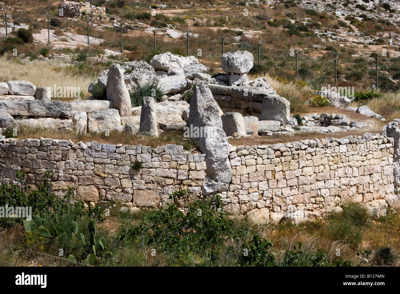 Mnajdra Temple Malta Stock Photo - Alamy