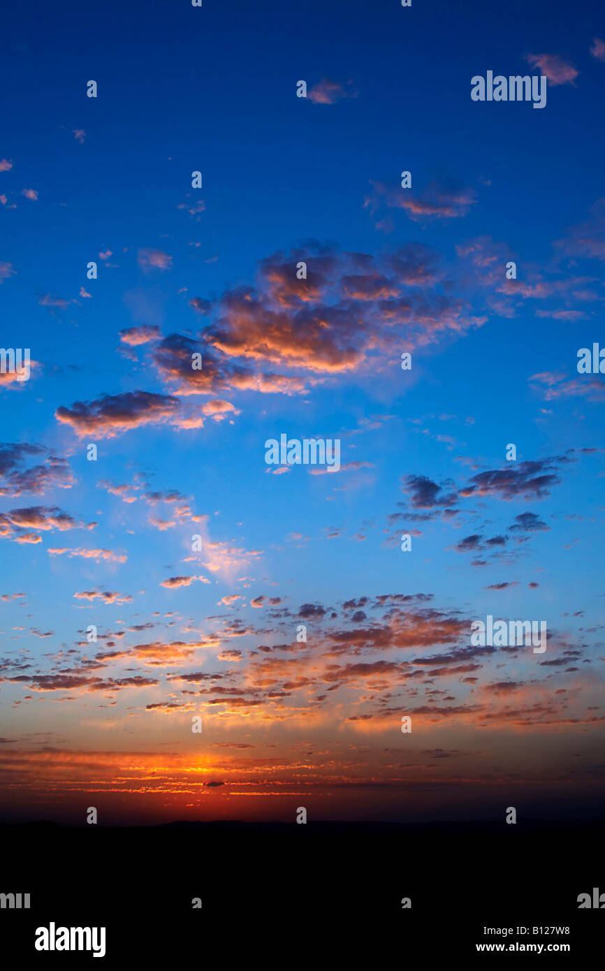wonderful sky sundown cloudscape Stock Photo - Alamy