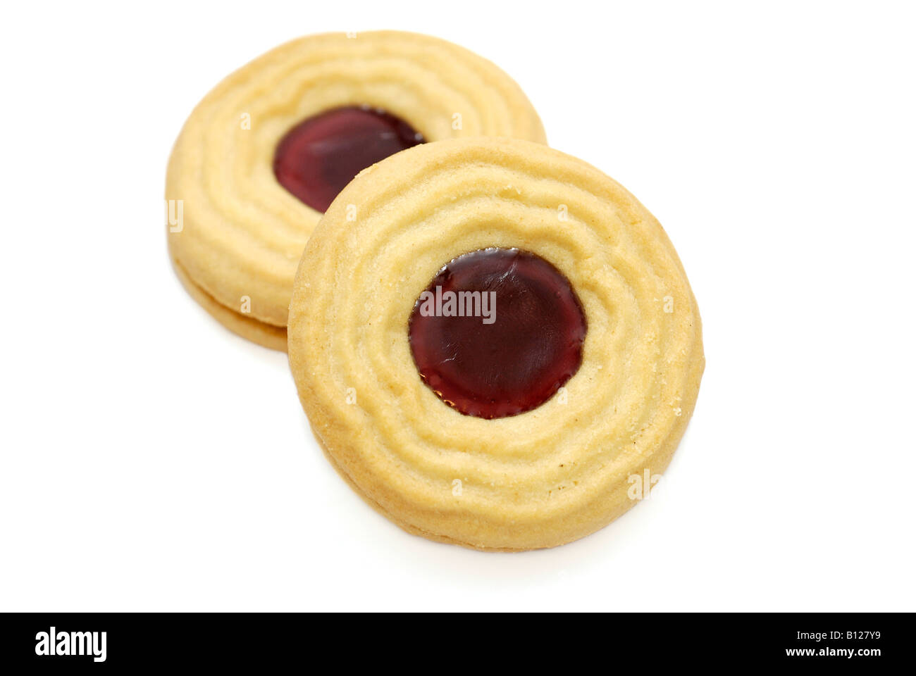 Jam and Cream Biscuits / Jammie Dodgers Stock Photo - Alamy