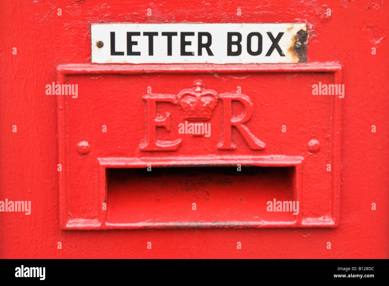 The old red letter box Stock Photo - Alamy