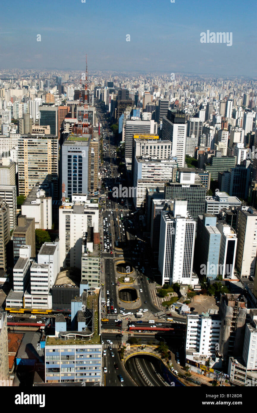 Aerial view of the city of Sao Paulo Brazil 10 08 04 Stock Photo - Alamy