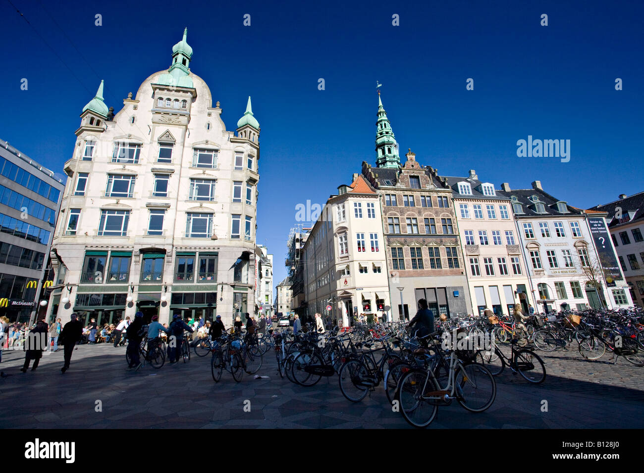 Hojbro Plads, Ostergade Stroget, Copenhagen, Denmark Stock Photo - Alamy