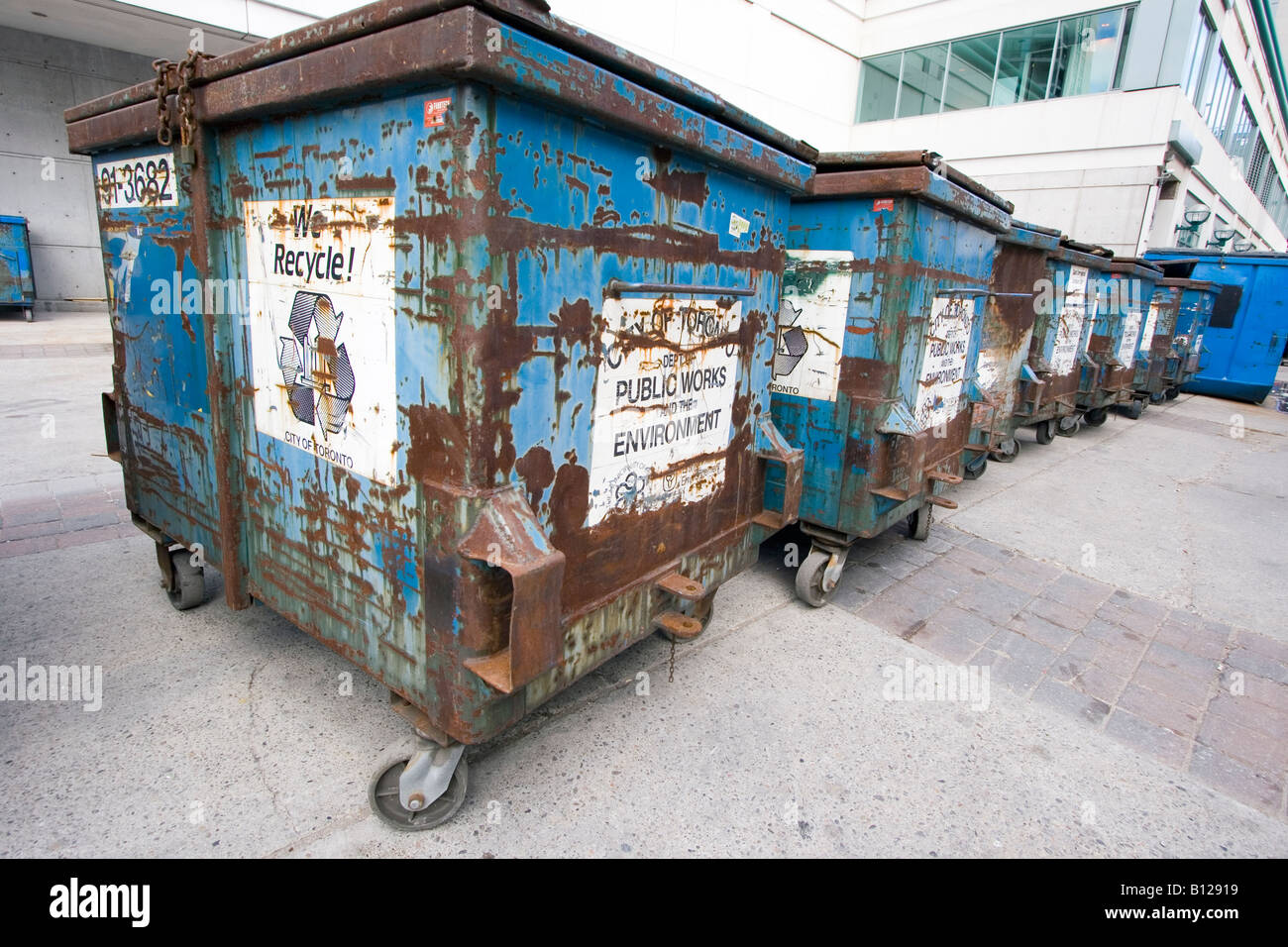 Toronto garbage containers, Canada Stock Photo - Alamy